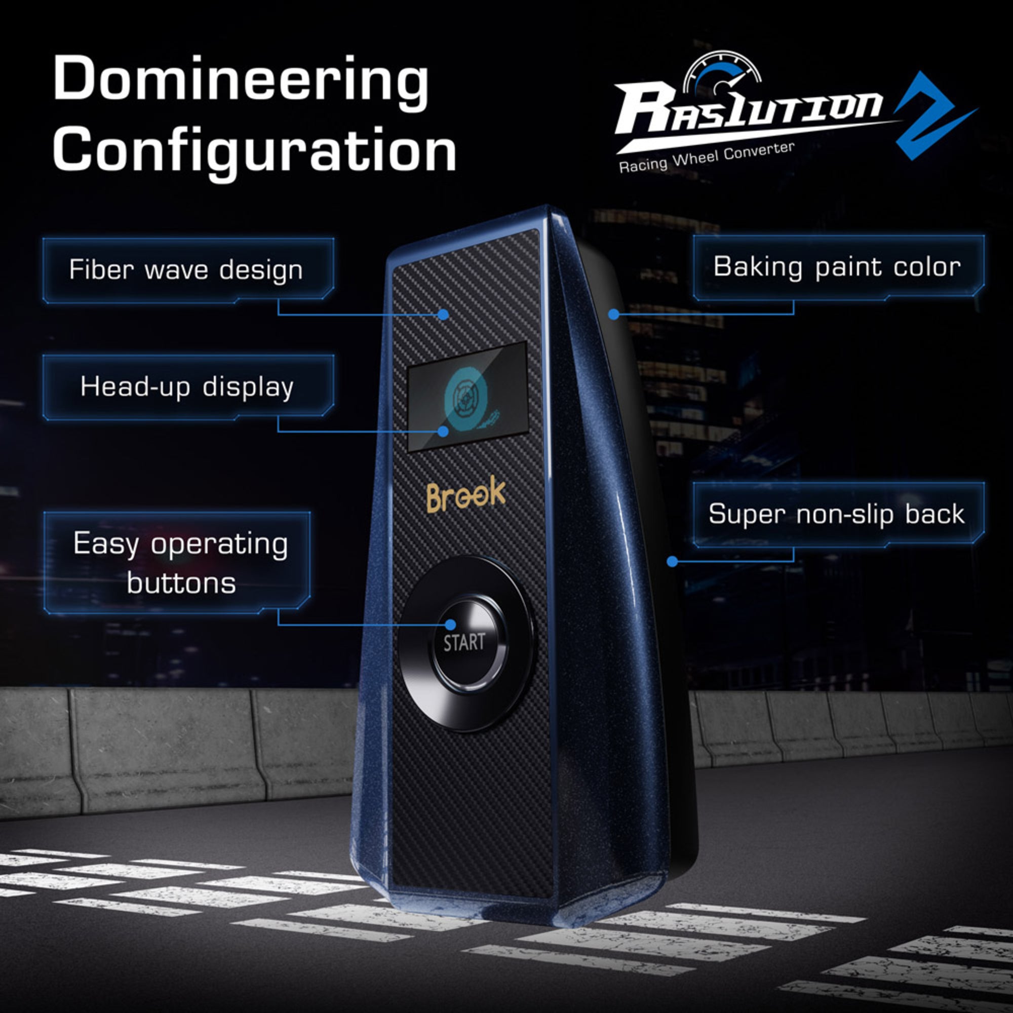 Brook Ras1ution 2 - Racing Wheel Converter for PS5/ Switch/XBOX Racing ...